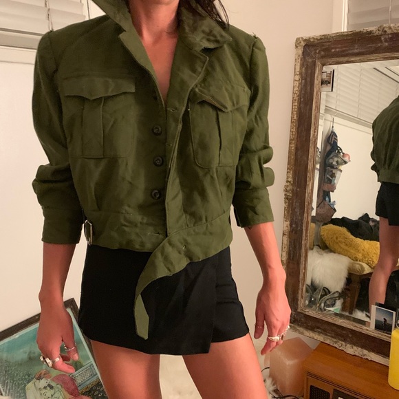 Vintage | Jackets & Coats | Vintage 974 Cropped Military Jacket | Poshmark